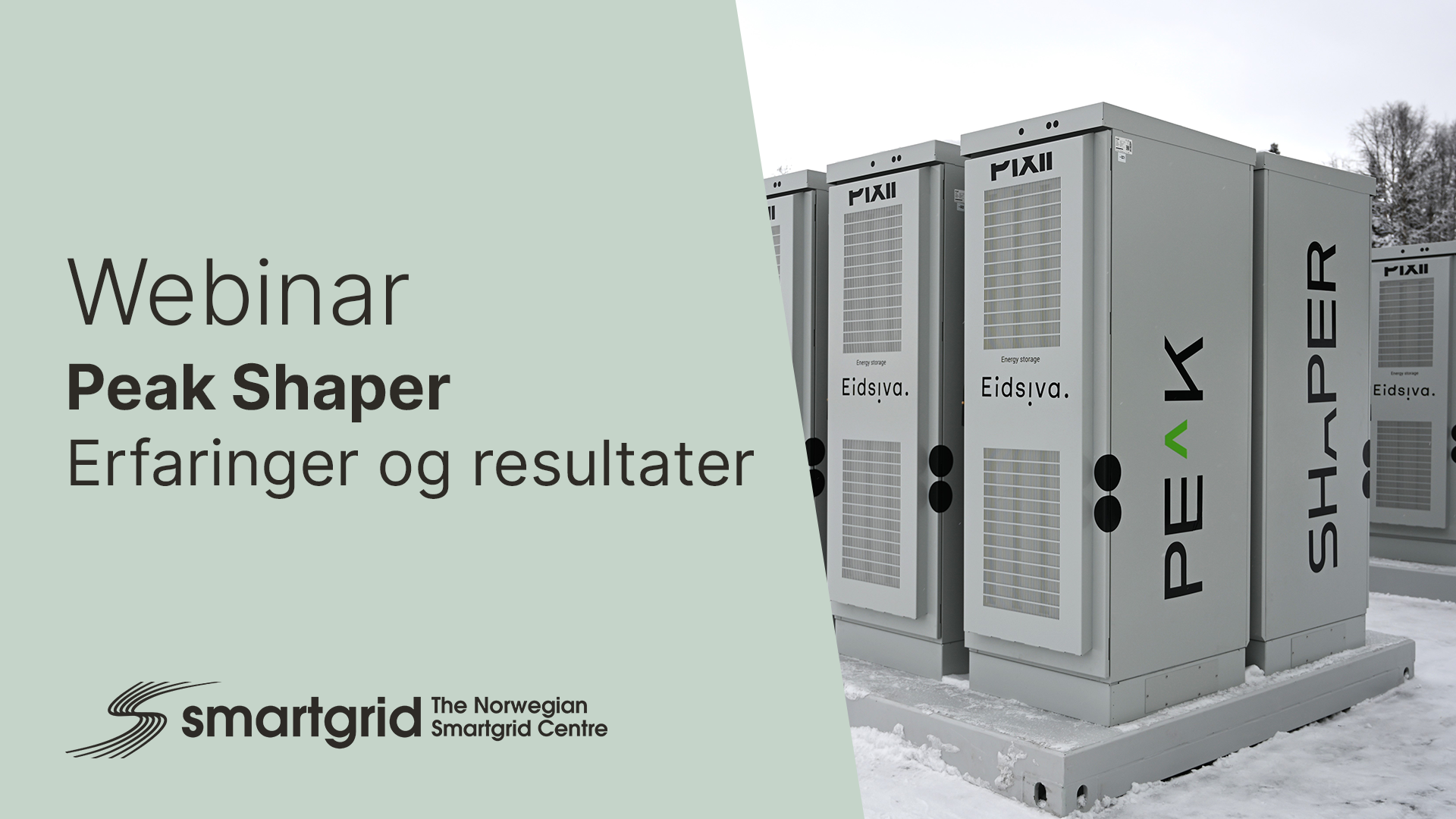 Webinar: Peak Shaper – Erfaringer og resultater 2023 – Smartgrids
